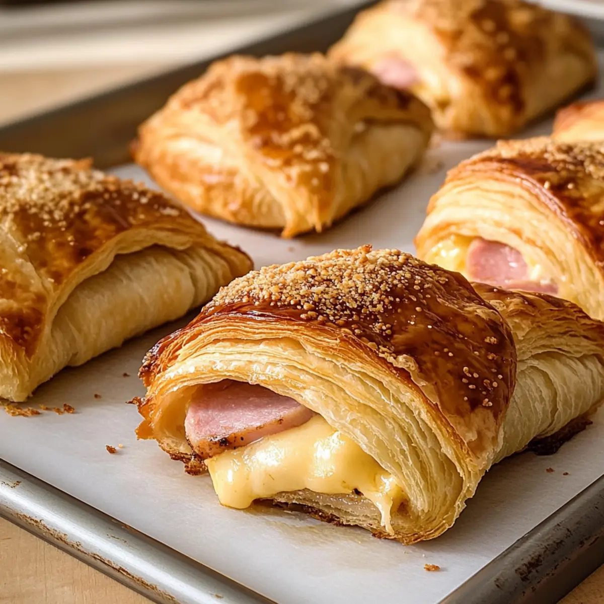 Easy Ham and Cheese Croissants: Irresistibly Flaky Delight