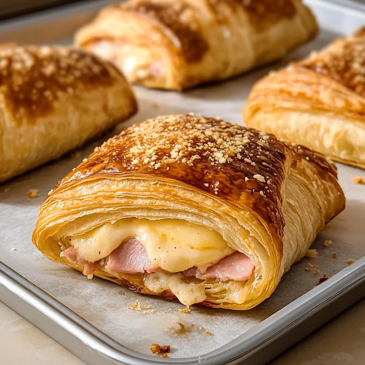 Easy Ham and Cheese Croissants: Irresistibly Flaky Delight